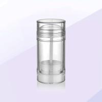 China AS Transparent 50g Skincare Deodorant Stick Container Deodorant Reusable Container For Fragrance for sale