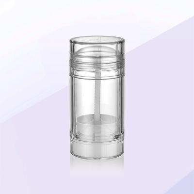 China AS Transparent 50g Skincare Deodorant Stick Container Deodorant Reusable Container For Fragrance for sale