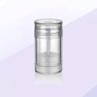 China AS Transparent 50g Skincare Deodorant Stick Container Deodorant Reusable Container For Fragrance for sale