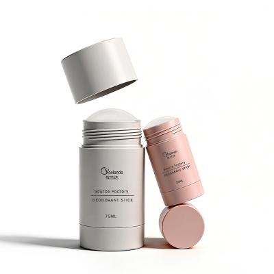 China 50g Solid Perfume Stick Twist-up Deodorant Stick Empty Deodorant Balm Stick for sale