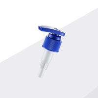 China 28/410 Lotion Pump Black White Pp Plastic Screw Down Lock Liquid Dispenser Pump for Body Lotion Bottle for sale