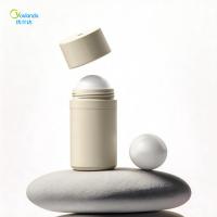 China 50ML Empty White Cylindrical Roll-On Sunscreen Lotion Packaging Plastic PP Roll on Bottle for sale