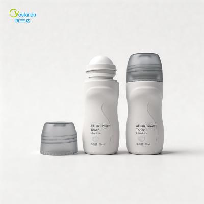 China 30ml Slender Roll On Bottle Cute Plastic Roller Ball Bottle Refillable Travel Essential Oil for sale