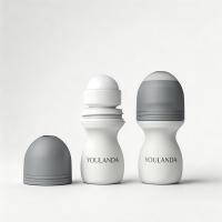 China 50ml Plastic Deodorant Roll On Bottle For Body Plastic Roller Ball Empty Round Essential Oil Roller Bottle for sale