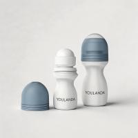 China 50ml Plastic Deodorant Roll On Bottle For Body Plastic Roller Ball Empty Round Essential Oil Roller Bottle for sale