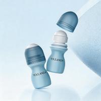 China 50ml Plastic Deodorant Roll On Bottle For Body Plastic Roller Ball Empty Round Essential Oil Roller Bottle for sale
