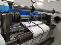 China 350m/Min Automatic Paper Core Cutting Machine  High Speed Rotary Slitter Rewinder for sale