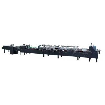 China Multifunction Fully Automatic Folder Gluer Four And Six Corner Box Folding And Gluing Machine 380v for sale