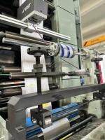 China Multi Color Self Adhesive Car Sticker Flexo Label Printing Machine 6 Colour for sale