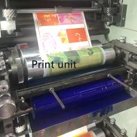 China Multi Color Self Adhesive Car Sticker Flexo Label Printing Machine 6 Colour for sale