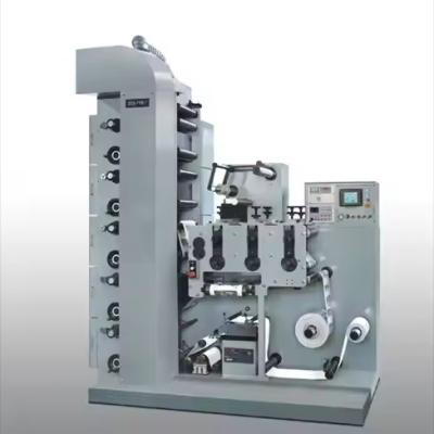 China Automatic Label High Speed Flexo Printing Machine With Lamination Station Box Printing Machine for sale
