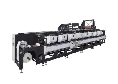 China High Speed Automatic 8 Color Flexo Roll To Roll Sticker Lable Printing Machine With Video Camera for sale