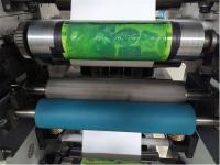 China Automatic Roll to Roll UV IR Flexo Adhesive Label Sticker Printing Machine for 4 Color with Die Cutting Unit and Video Camera for sale
