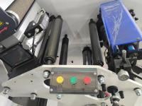 China SR-350FZ Servo Motor Driven 200m/min Slitter Rewinder Machine Press & Cutting Plotter with Gear Pump Engine PLC Core Components for sale