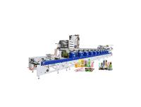 China SR-350 Adhesive Sticker Flexo Label Printing Machine 6 Colors Paper Roll to Roll Die Cutting Flexographic Label Making Machine for sale