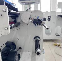 China SR-350 Automatic Turret Type Rewinder Paper Slitter Cut Rewinder Machine For Blank Lables for sale