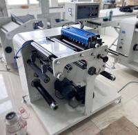 China SR-350 Automatic Turret Type Rewinder Paper Slitter Cut Rewinder Machine For Blank Lables for sale