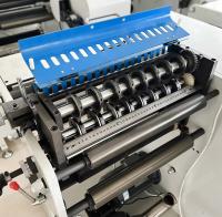 China SR-350 Automatic Turret Type Rewinder Paper Slitter Cut Rewinder Machine For Blank Lables for sale