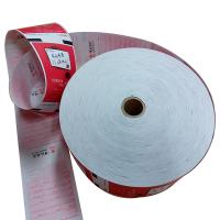 China 80x200mm ATM Thermal Paper Rolls Printed Repeat Sensemarks BPA free UV Printing for sale