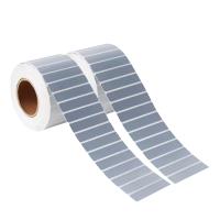 China Thermal Adhesive Colored Barcode Sticker Labels Grey 2x1