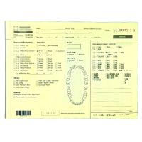 China 3 Ply NCR Carbonless Lab Book 3 Part Lab Form Left Side Edge Glued with Coding on Each Page for sale