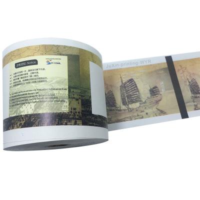 China 80x90mm Musium Thermal Ticket Rolls Printed Repeat Sensemarks UV Printing for sale