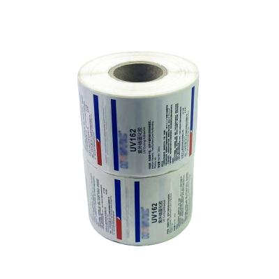 China 2x2 Inch Square UV Curing Adhesive Labels Perforated UV Printing Premium Adhesive Labels for sale