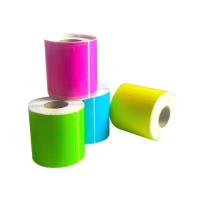 China 2x2 Inch Square Self-Adhesive Labels Perforated Colored Premium Adhesive Labels for sale