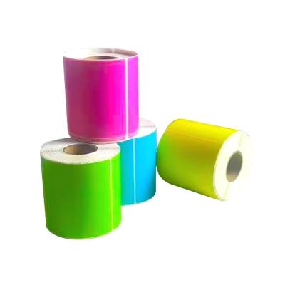 China 2x2 Inch Square Self-Adhesive Labels Perforated Colored Premium Adhesive Labels for sale