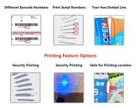 China 80x200mm ATM Thermal Paper Rolls Printed Repeat Sensemarks BPA free UV Printing for sale