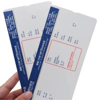China Thermal Flight Boarding Pass with QR Code UV Printing for sale