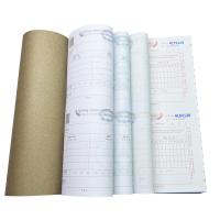 China 4 Ply Pre Printed Carbonless Tax Invoice Wraparound Book with Serial Numbers for sale