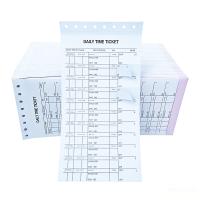 China 10 Flags Mechanics Daily Time and Job Ticket 3 Part Carbonless Form for sale