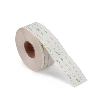 China 1 x 2 Inch Printed Dissolvable Labels Food Storage Labels for Containers for sale