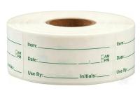 China 1 x 2 Inch Printed Dissolvable Labels Food Storage Labels for Containers for sale