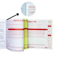 China 2 Ply Carbonless Driver's Daily Log Book with Folding Back Board for sale