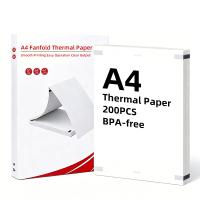 China A4 Fanfold Thermal Paper 200 sheets per stack for homework printing BPA-free for sale