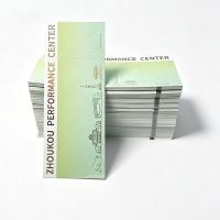 China Cold Stamped Thermal Tickets Fanfold Holographic Color-Shifting Silver Tickets for sale
