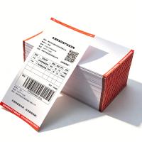 China Fanfold Direct Thermal Delivery Notice with Sensemarks BPA free for sale