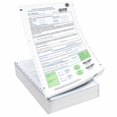 China 3 Part Carbonless Specimen Collection Form with Peel-off Flag Labels for sale