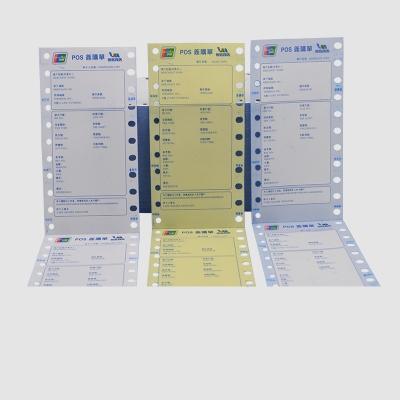 China 3 Part Fanfold Top-Sheet Self-Imaging Carbonless NCR POS Slips for sale