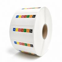 China Weekday Color Coded Thermal Adhesive Labels Stickers for sale