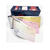 China 3-Part Carbonless Money Rent Receipt Book with Rainbow Printing for sale
