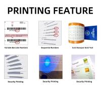 China Official Security Tax Receipt with Holographic Gold Stamping Logo for sale