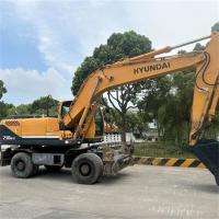 China Hyundai R210W-9T Wheel Excavator 21 Ton | 124 kW Cummins Engine | 0.51-1.34 m³ Bucket Capacity for sale