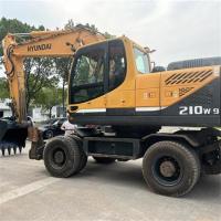 China Hyundai R210W-9T Wheel Excavator 21 Ton | 124 kW Cummins Engine | 0.51-1.34 m³ Bucket Capacity for sale