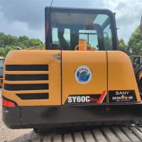 China Sany SY60C Used Excavator - 6 Ton Capacity, ISUZU V2607 Engine, 6090mm Reach for Construction & Landscaping for sale