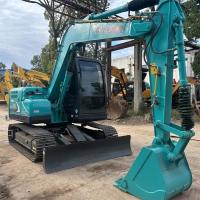 China Used Kobelco SK75 7 Tonne Mini Excavator with 0.4 m³ Bucket and 42 KW ISUZU Engine - 1800 Working Hours for sale