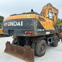 China Hyundai 210W-9T Used Wheel Excavator 22T with Cummins 140kW Engine | 1.0 m³ Bucket Capacity | 35km/h Travel Speed for sale