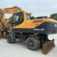 China Hyundai 210W-9T Used Wheel Excavator 22T with Cummins 140kW Engine | 1.0 m³ Bucket Capacity | 35km/h Travel Speed for sale